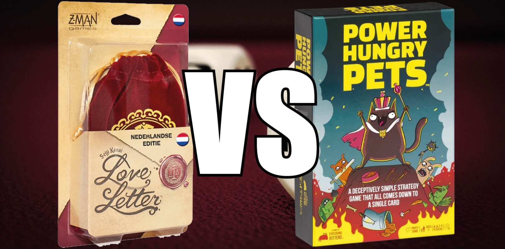 Wat zijn de verschillen tussen Love Letter en Power Hungry Pets - BRDGMZ